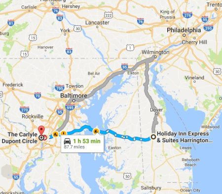 Distance to Washington DC from Major US Cities - iEnglish Status