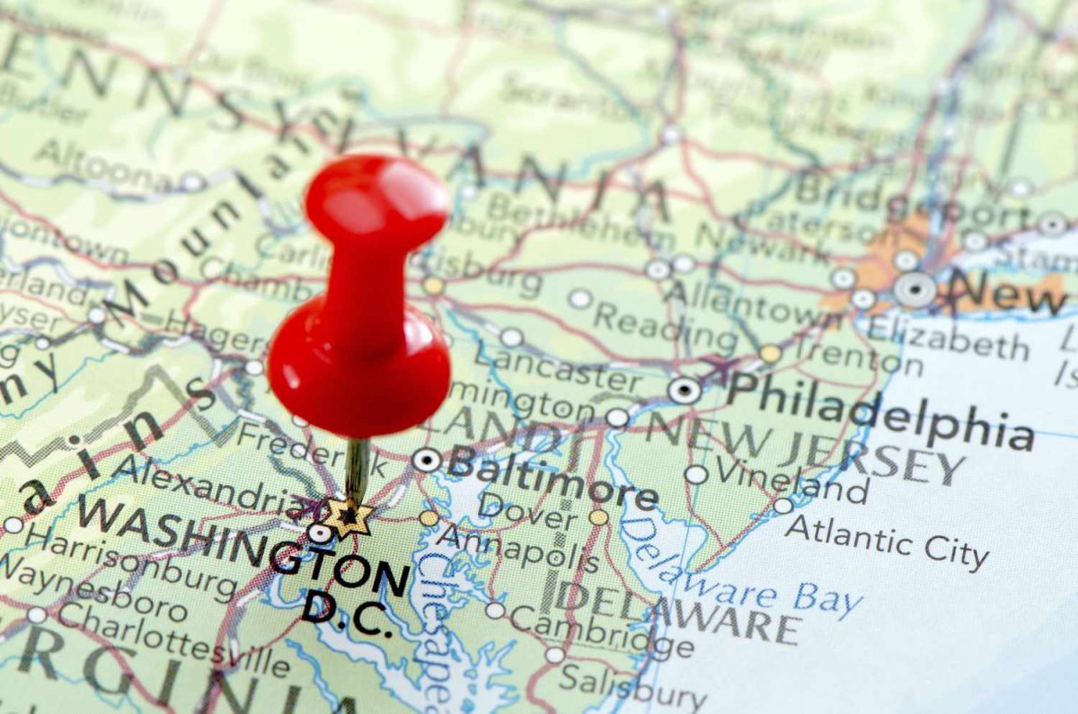 Distance to Washington DC from Major US Cities - iEnglish Status