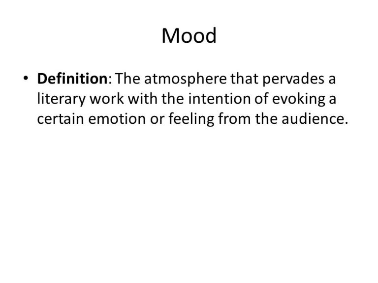 Definition of Mood in Literature: Crafting Powerful Emotional ...