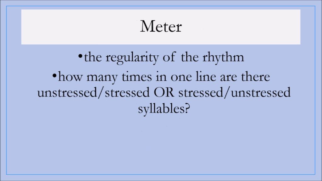 Example of a Meter in Literature: Crafting Dynamic Poetry with Rhythmic ...