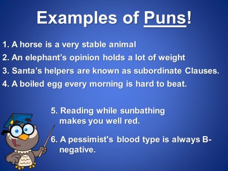 Pun Examples Figures of Speech: Definition and Examples of Playful ...