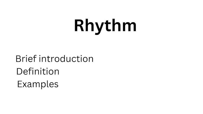 Rhythm Literary Definition: Mastering the Pulse of Poetry and Prose ...