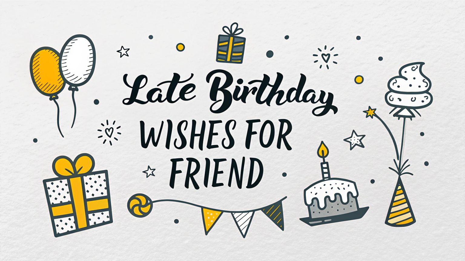 Late Birthday Wishes for Friend: Heartfelt and Fun Ways to Celebrate ...